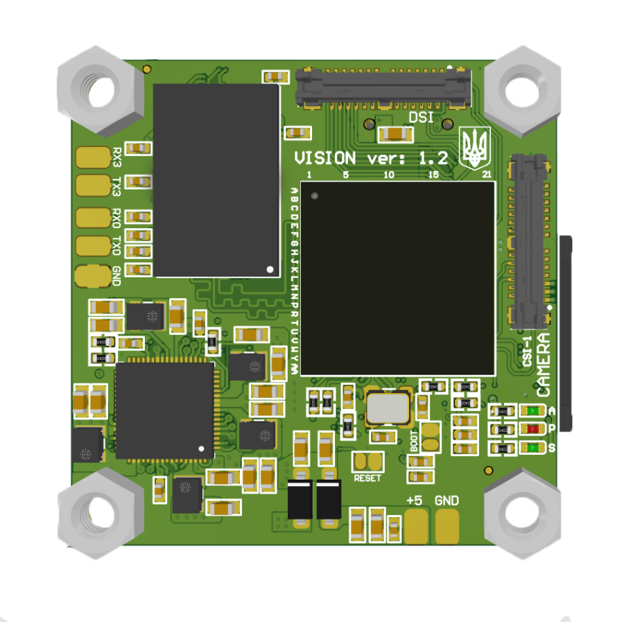 одноплатні комп'ютери для FPV дронів Vision V1.2,